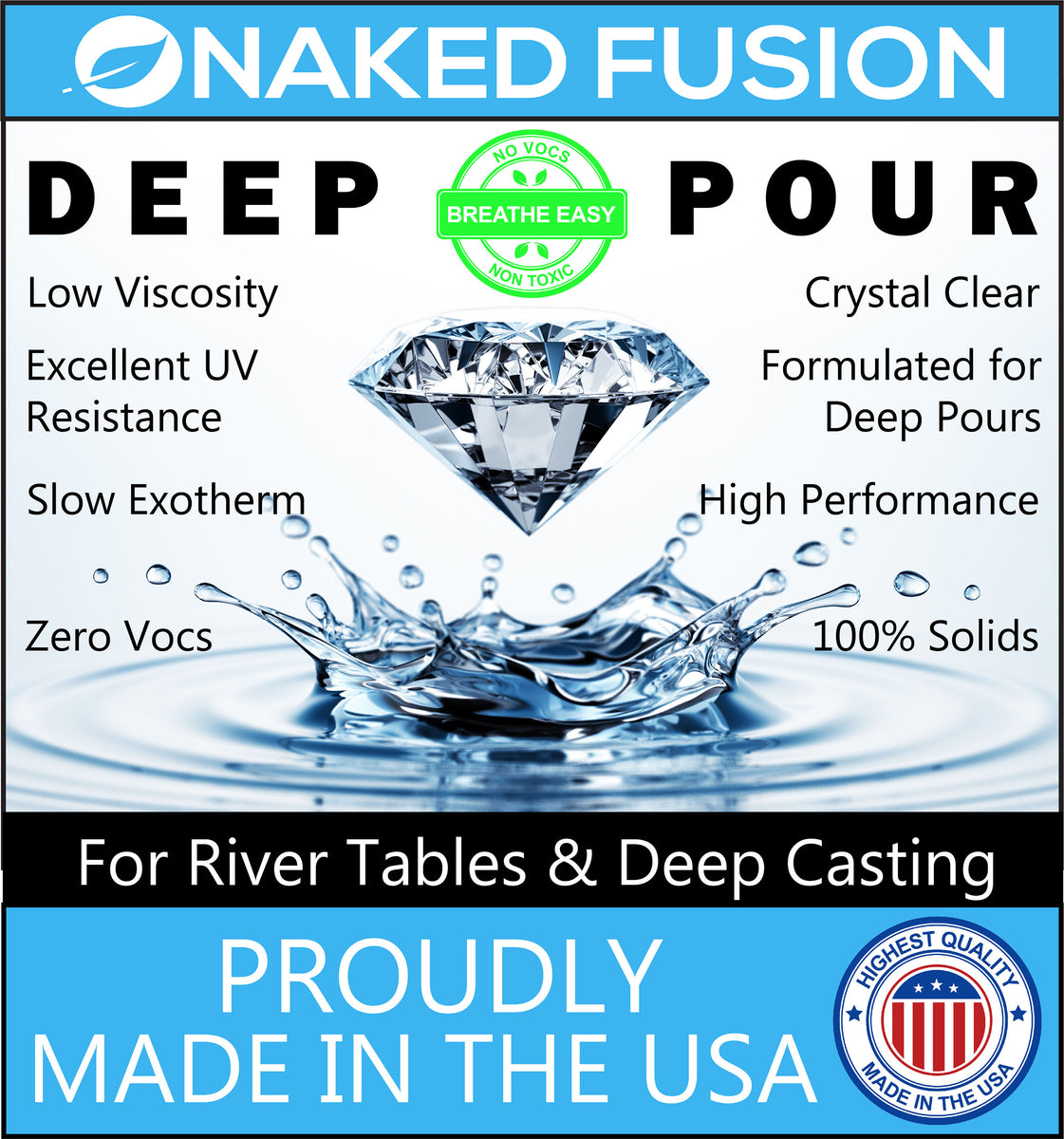 DEEP POUR-ORIGINAL FORMULA- ALL SIZES- Top Choice for Deeper Casting u ...